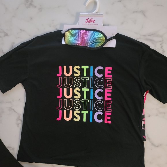 Justice | Pajamas | Justice Girls 3 Piece Pajama Biker Short Set | Poshmark